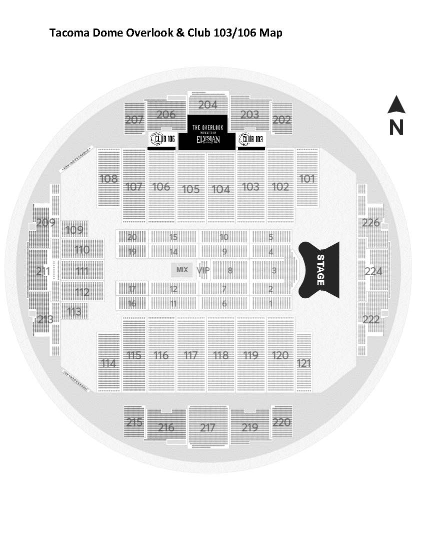 The Overlook & Club 103/106 Guest Information | Tacoma Dome