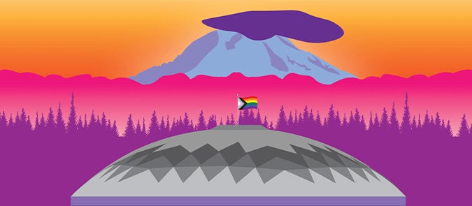 Tacoma Pride Flag Raising | Tacoma Dome